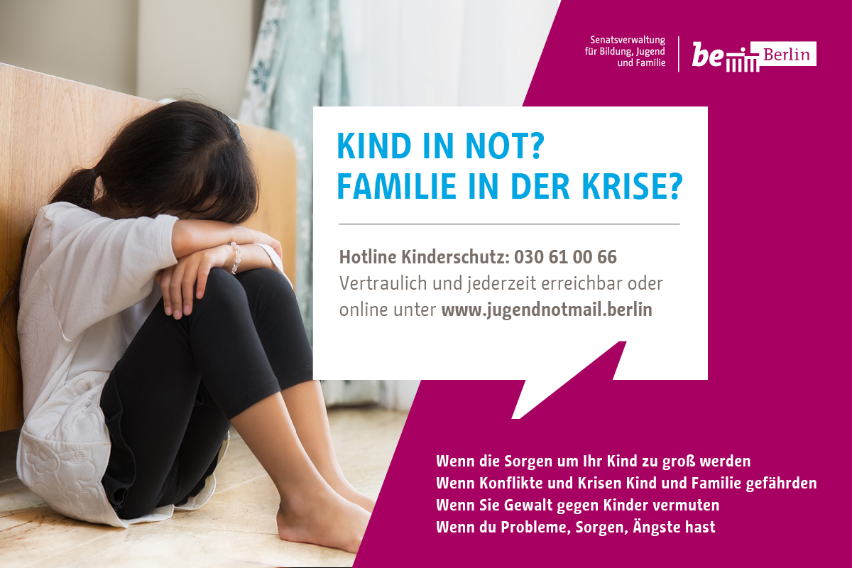 Kinderschutz-Kampagne der Senatsverwaltung für Bildung, Jugend und ...